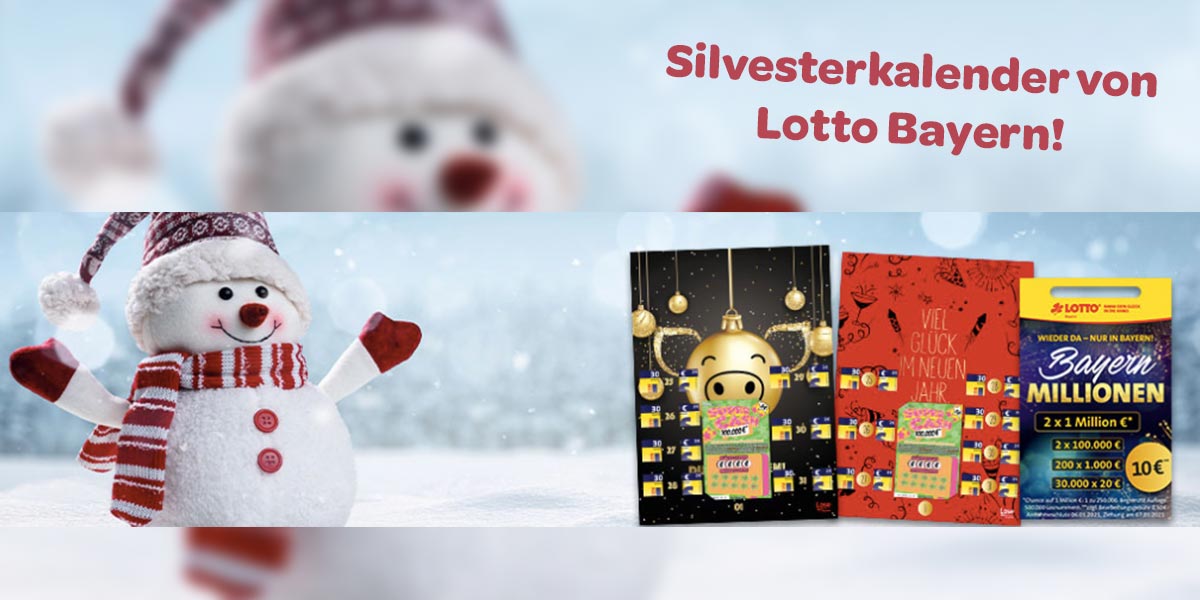 Neu: Silvesterkalender von LOTTO Bayern - Losrubbeln.com